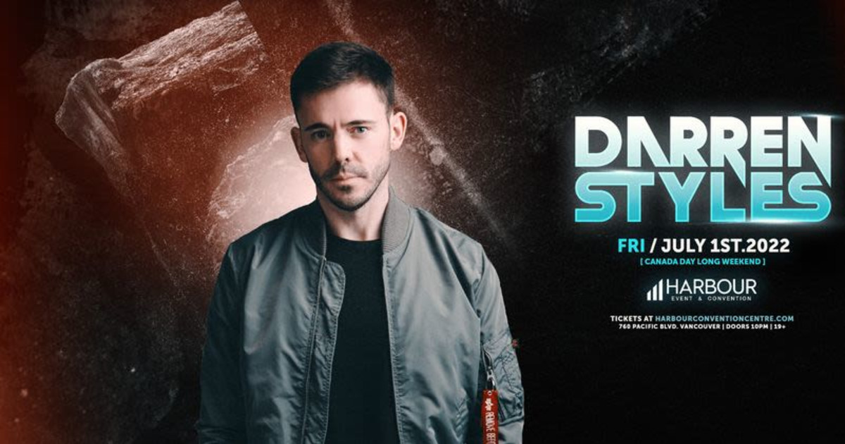 Darren Styles in Vancouver at Harbour Event Centre