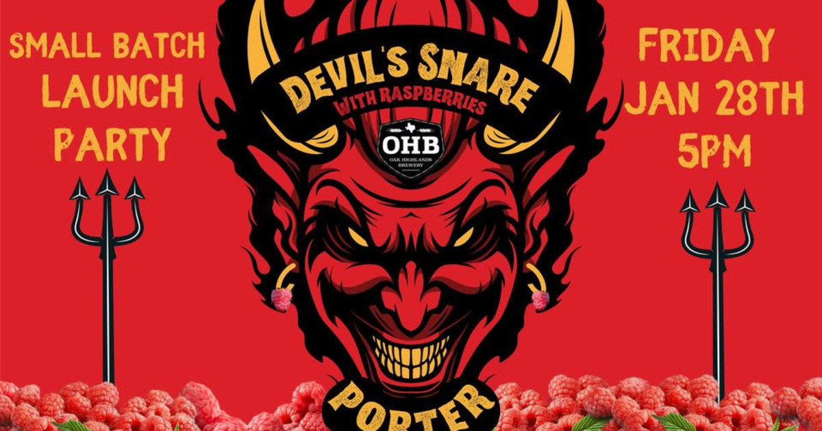 Devil's Snare Porter with Raspberries Launch Party in Dallas at