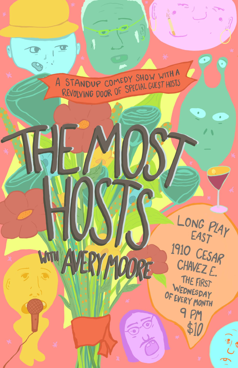 The Most Hosts with Avery Moore in Austin at The Long Play Lounge