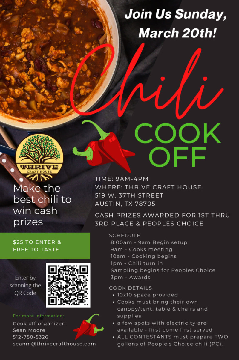 1st Annual Chili Cook Off
